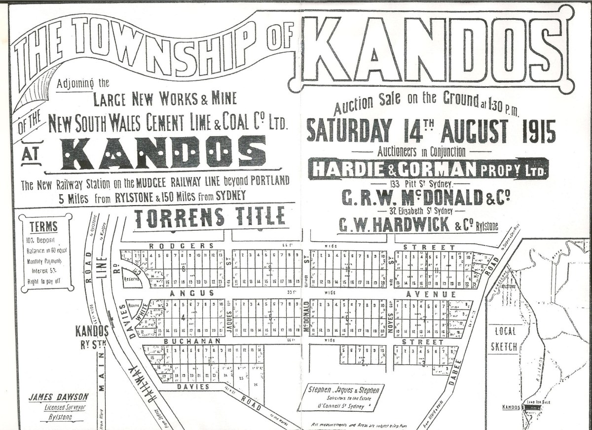 Kandos Subdivisions and the Quarter Acre Block – Kandos History