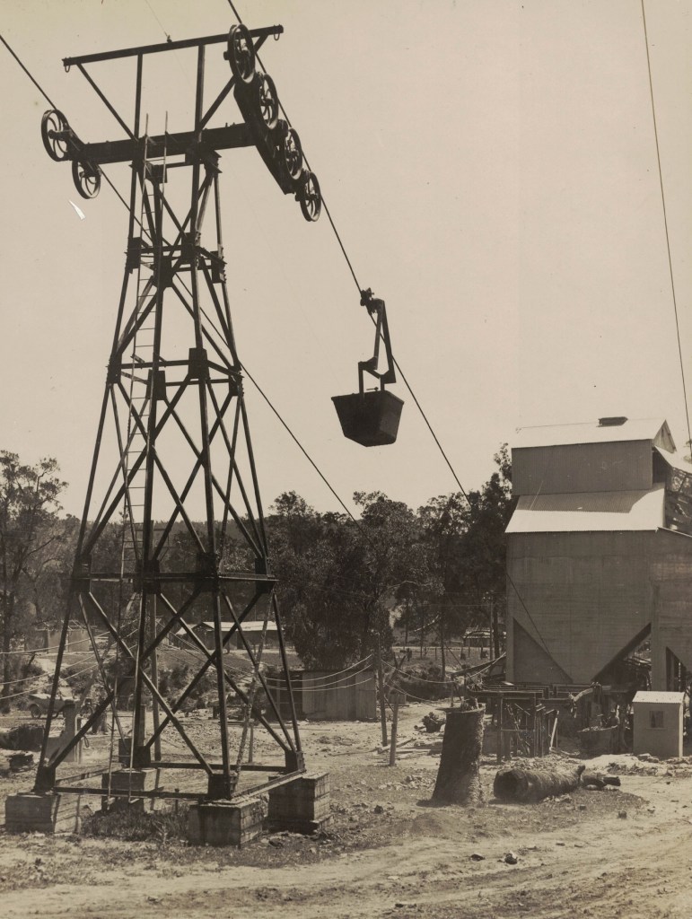 Beneath a Moving Ropeway at Kandos – Kandos History